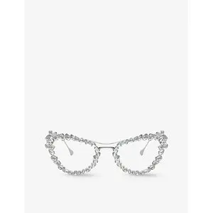 Swarovski Silver Tone Eyewear For Women