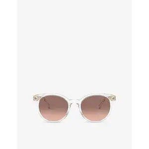 Michael Kors Round-frame Acetate Sunglasses - Clear