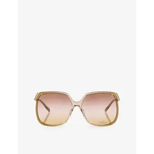 Chloé Ch0286s Square Frame Sunglasses - Brown