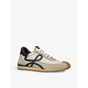 Loewe Flow Runner Monogram Trainers - Beige Comb