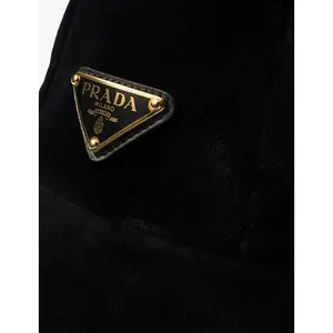Prada Velvet Baseball Cap - Black