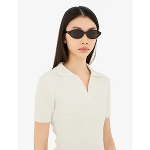 RETROSUPERFUTURE Parola Oval-frame Sunglasses - Black