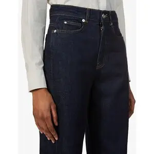 Whistles Authentic High-rise Straight-leg Jeans