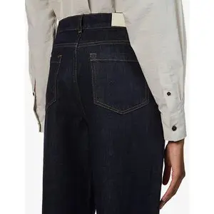 Whistles Authentic High-rise Straight-leg Jeans