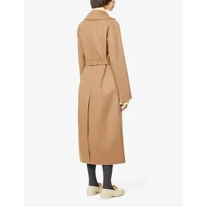 Max Mara Poldo Wrap-over Wool Coat - Camel