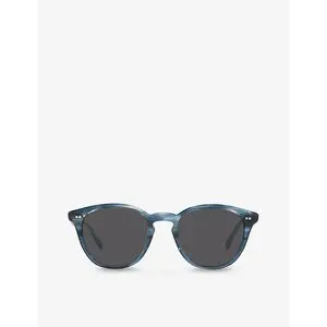 Oliver Spencer Round-frame Acetate Sunglasses - Blue