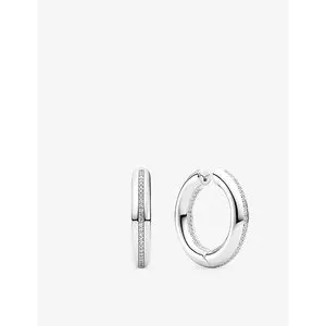 SIF JAKOBS Palermo Medio Hoop Earrings - Silver