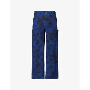 A BATHING APE Solid 1st Camo Printed Denim Jeans