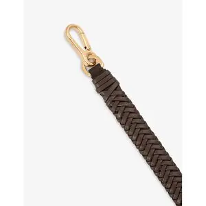 Loewe Arrow Woven Leather Strap - Chocolate