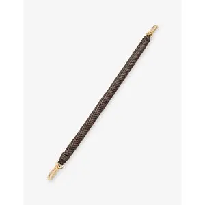 Loewe Arrow Woven Leather Strap - Chocolate