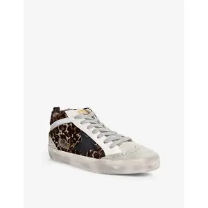 GOLDEN GOOSE Mid Star Leather Trainers - Dk.brn Com