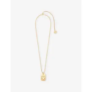 Maje Zodiac Plaque Metal Necklace - Gemini