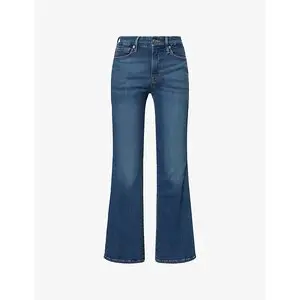 Good American Petite Flare Stretch-denim Jeans