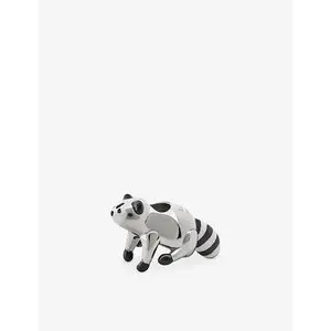 Loewe Raccoon Dice Brass Charm - Silver
