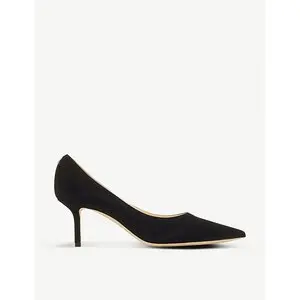 JIMMY CHOO Love 65 Suede Court Shoes - Black
