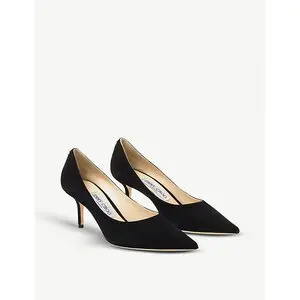 JIMMY CHOO Love 65 Suede Court Shoes - Black