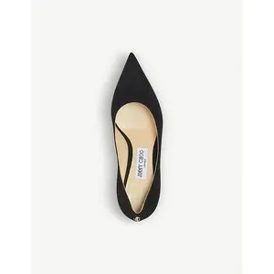 JIMMY CHOO Love 65 Suede Court Shoes - Black