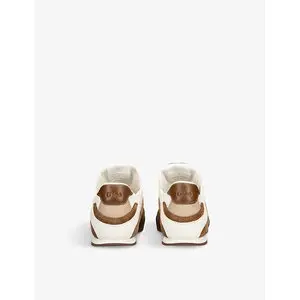 Chloé Kick Brand-patch Low-top Suede Trainers - Brown/oth