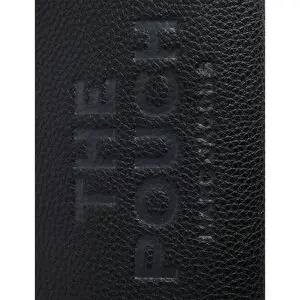 Marc Jacobs Brand-debossed Leather Pouch - Black
