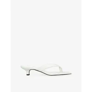Steve Madden Tracie Leather Heeled Sandals - White