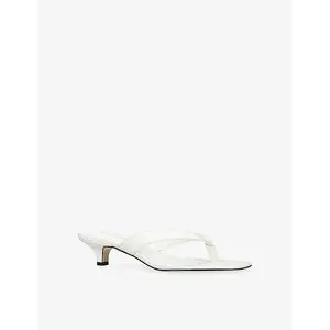 Steve Madden Tracie Leather Heeled Sandals - White