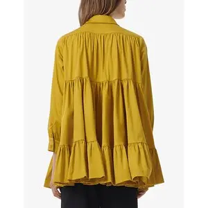 LEEM Long-sleeve A-line Tunic Top