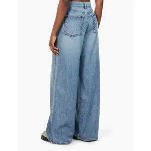 Rag & Bone Featherweight Sofie Wide-leg High-rise Denim-blend Jeans