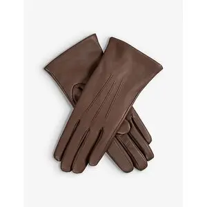 DENTS Maisie Cashmere-lined Touchscreen Leather Gloves - Mocca