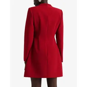 MALINA Leanna High-neck Stretch-knit Mini Dress