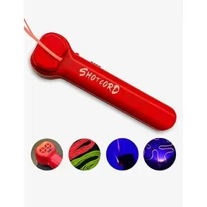 THE TECH BAR Uv Glow-in-the-dark String Shot Cord Lasso Game Red