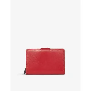 SECRID Miniwallet Leather And Aluminium Wallet - Red-red