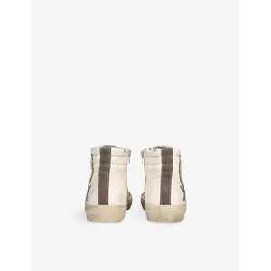 GOLDEN GOOSE Slide Leather High-top Trainers