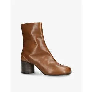 MAISON MARGIELA Tabi Leather Heeled Ankle Boots