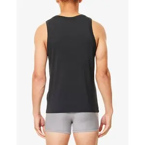 CHE Modal-jersey Crew Neck Vest Top - Black