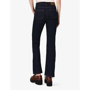 Maje Bootcut High-rise Jeans - Bleus