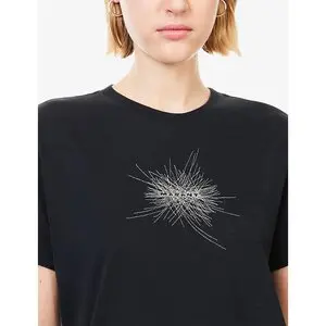 Isabel Marant Étoile Zoeline Embroidered Cotton-jersey T-shirt