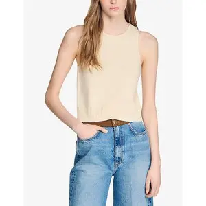 Sandro Wool And Cashmere Sleeveless Jumper