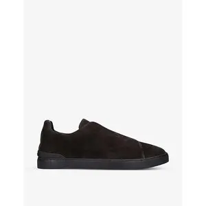 Zegna Triple Stitch Low-top Sneakers - Brown