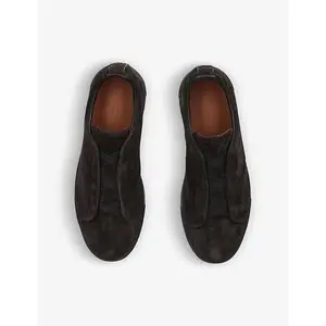 Zegna Triple Stitch Low-top Sneakers - Brown