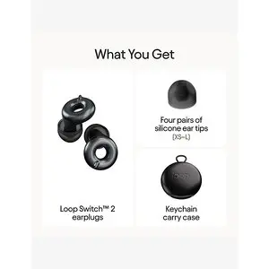 SMARTECH Loop Switch 2 Ear Plugs - Black