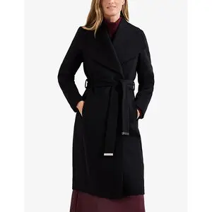 PHASE EIGHT Belted Wool-blend Coat