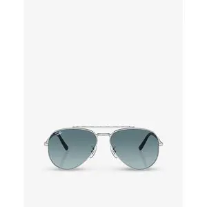 Ray-ban Aviator Metal Sunglasses - Silver