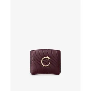 Cartier Panthère C De Simple Leather Card Holder - Grape