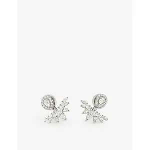 CARAT* LONDON Suriya Sterling And Cubic Zirconia Earrings - Silver