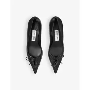 JIMMY CHOO Scarlett 50 Leather Courts - Black