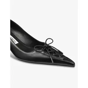 JIMMY CHOO Scarlett 50 Leather Courts - Black