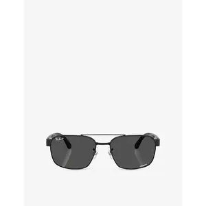 Ray-ban Square-frame Metal Sunglasses - Black
