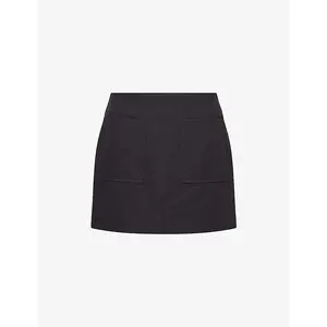 Bottega Veneta Patch-pockets Mid-rise Mini Skirt