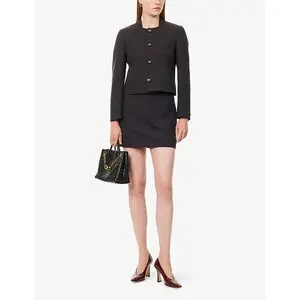 Bottega Veneta Patch-pockets Mid-rise Mini Skirt