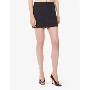 Bottega Veneta Patch-pockets Mid-rise Mini Skirt